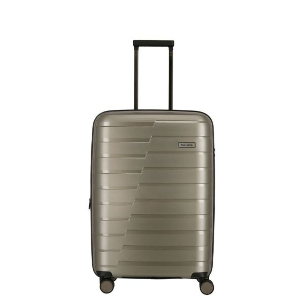 Kofer putni travelite air base 4w trolley m exp. champagne metallic 075348-40
