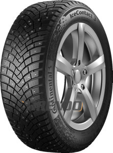 Continental IceContact 3 195/55 R16 91T XL, stavljenji spike-ovi