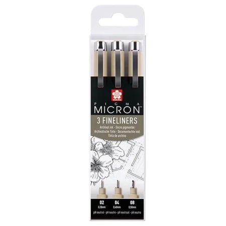 Royal Talens pigma micron liner set black 3k ( 672080 )