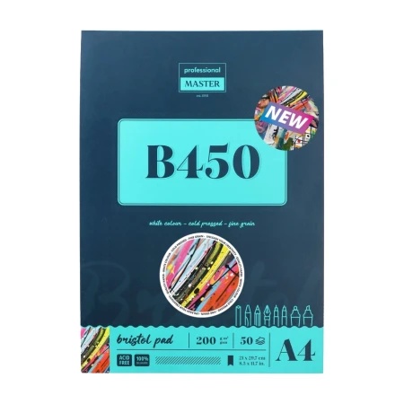 Professional master b bristol blok za crtanje - odaberite format b450 - 200g - 50 lista a4 ( 617126 )