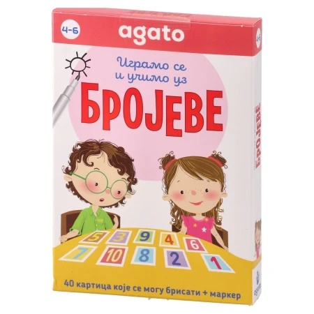 Agato smart kid kartice sa brojevima 40 kartica 4 - 7 godina ( 718579 )