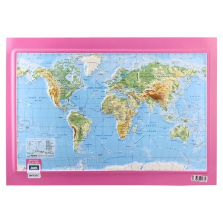 Junior mount everest reljefasta mapa a3 svet roze ( B2C04876 )
