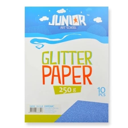 Junior jolly glitter paper papir sa šljokicama a4 250g 10k - odaberite nijansu plava ( 136135 )