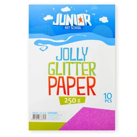 Junior jolly glitter paper papir sa šljokicama a4 250g 10k - odaberite nijansu roze ( 136134 )