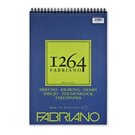 Fabriano 1264 drawing blok za crtanje sa spiralom a3 180g 50 lista ( 190009 )
