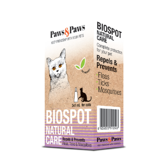 Paws&Paws Biospot za mačke 3x1ml