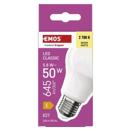 Emos zq5e31 Led sijalica classic a60 5,8w(50w) 645lm e27 ww ( 3606 )