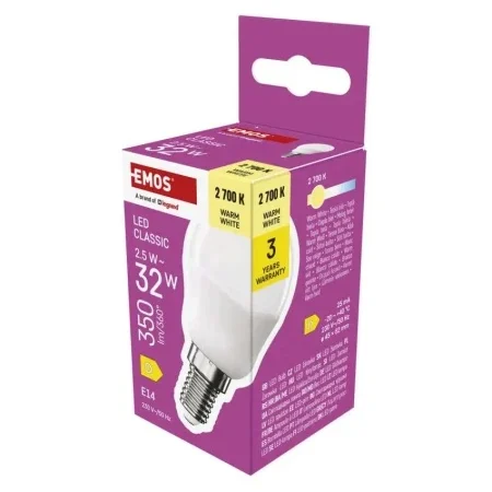 Emos zq1d11 Led sijalica classic mini globe 2,6w(25w) 350lm e14 ww ( 3616 )