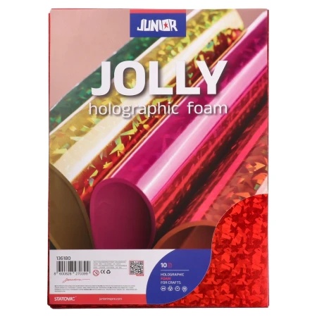 Junior jolly holographic foam hologramska pena a4 250g - odaberite boju crvena ( 136180 )
