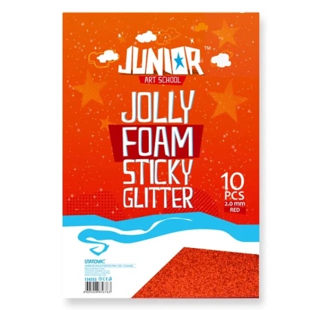 Junior jolly stiky foam eva pena samolepljiva a4 10k - odaberite nijansu crvena ( 134353 )