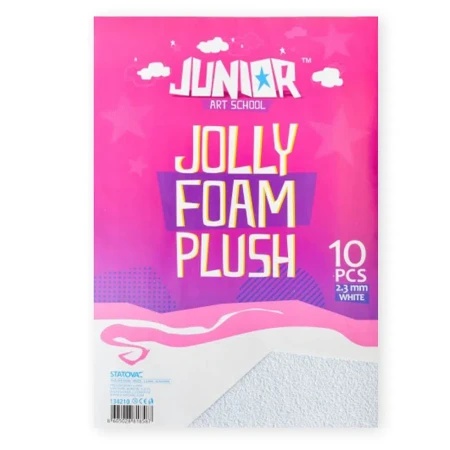 Junior jolly plush foam eva pena pliš a4 10k - odaberite nijansu bela ( 134210 )