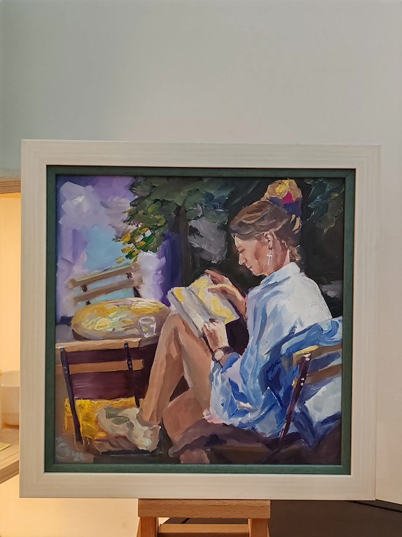 Devojka, kombinovana tehnika