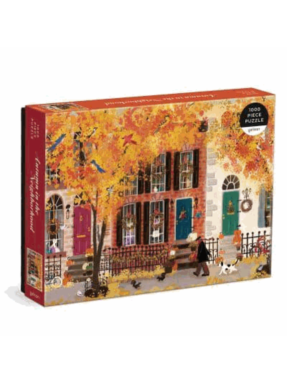 Autumn in the Neighborhood 1000 Piece Puzzle