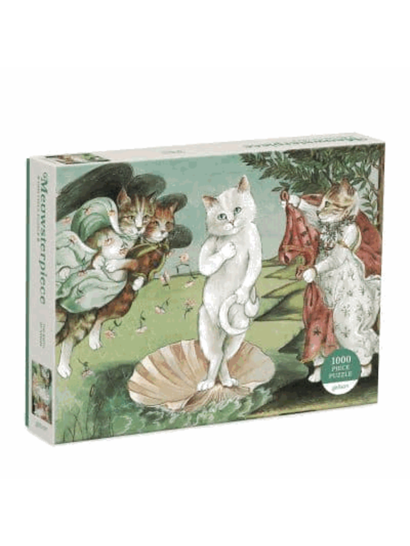 Birth of Venus Meowsterpiece of Western Art 1000 Piece Puzzle