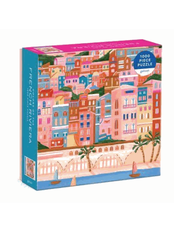 Colors Of The French Riviera 1000 Piece Puzzle in Square Box