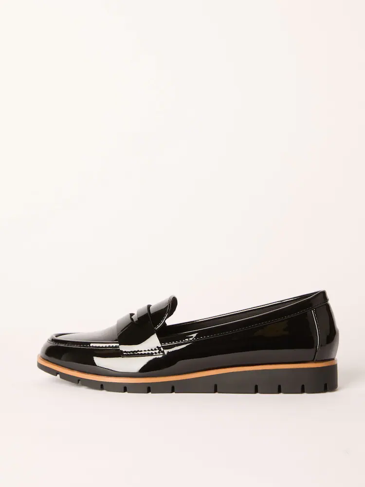 Friends Like These Comfort Patent Faux Leather Cipele sa ravnim đonom Mokasine