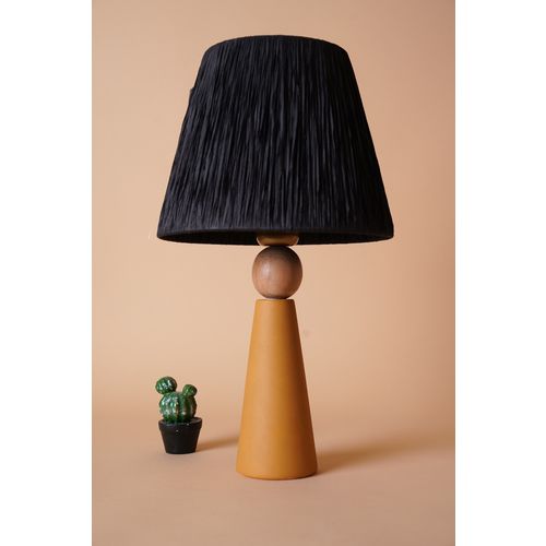 YL497 Yellow Black Table Lamp