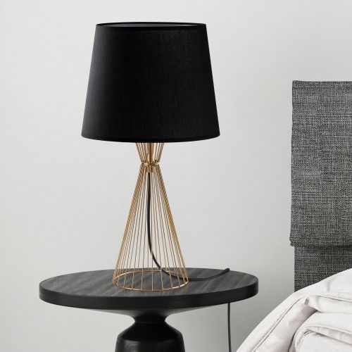 Telıs - 5381 Gold Black Table Lamp