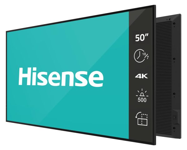 HISENSE 50 inča 50GM50D 4K UHD 500 nita Digital Signage Display – 18/7 Operation