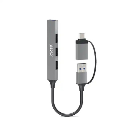HUB Port Designs USB-C USB-A to 4 USB-A ports 480 Mbps SLIM
