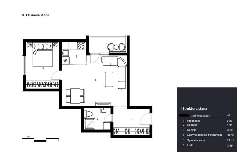 KRNJACA, , 50m2