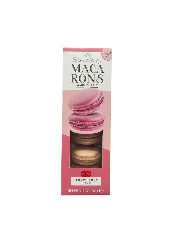 MACARONS PUNJENI KREMOM OD JAGODA CHOCOLITALY 90g