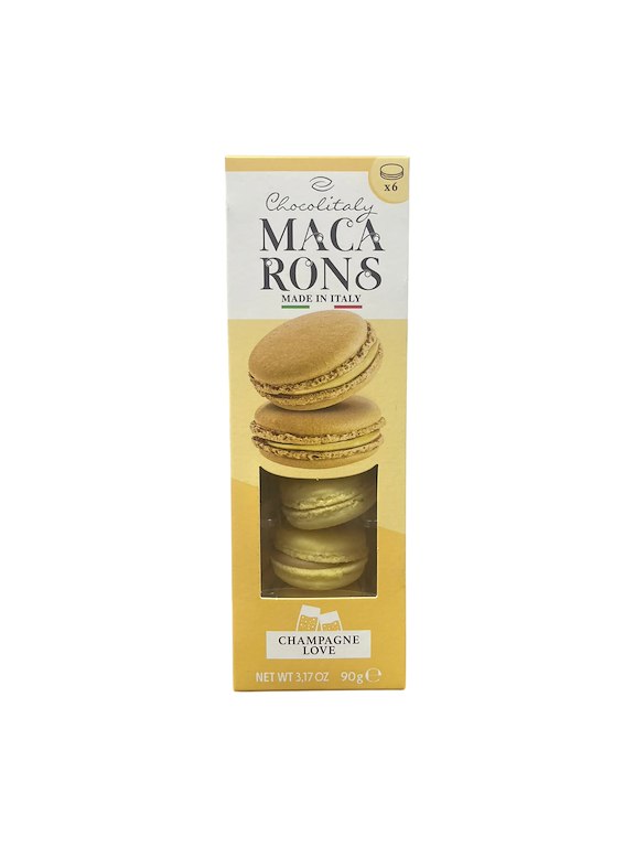 MACARONS PUNJENI ŠAMPANJSKIM KREMOM Chocolitaly 90g