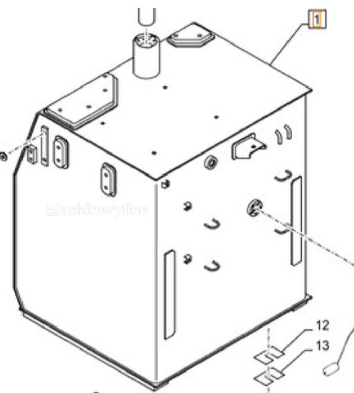 Case KSH14391 rezervoar za gorivo za CX350D CX350DLC građevinske mašine