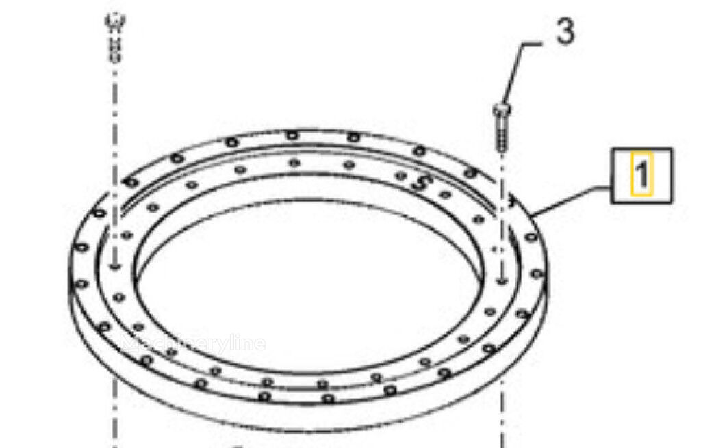 Case PX40F00008F1 okretni prsten za CX31B CX36B CX27B mini bagera