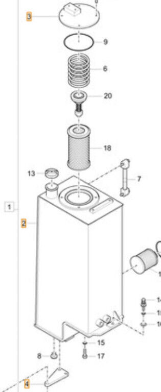 Case 35MK-01511CG hidraullični rezervoar za Hyundai R25Z-9AKCA R25Z-9AKNH mini bagera