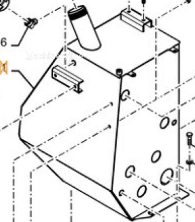 Case 47773204 hidraullični rezervoar za Case 1150M 1150MLT 1150MWT/LGP 1650M 1650MLGPPAT 1650MWT/LGP 1650MXLT 1650MXLTBD 1650M 1650XLTPAT buldožera