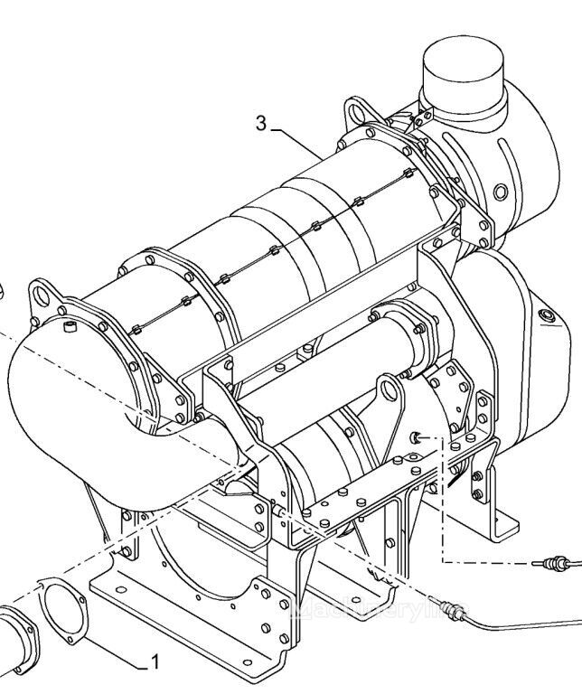 Case 51600466 prigušivač za VE-6WG1XBSS01 građevinske mašine