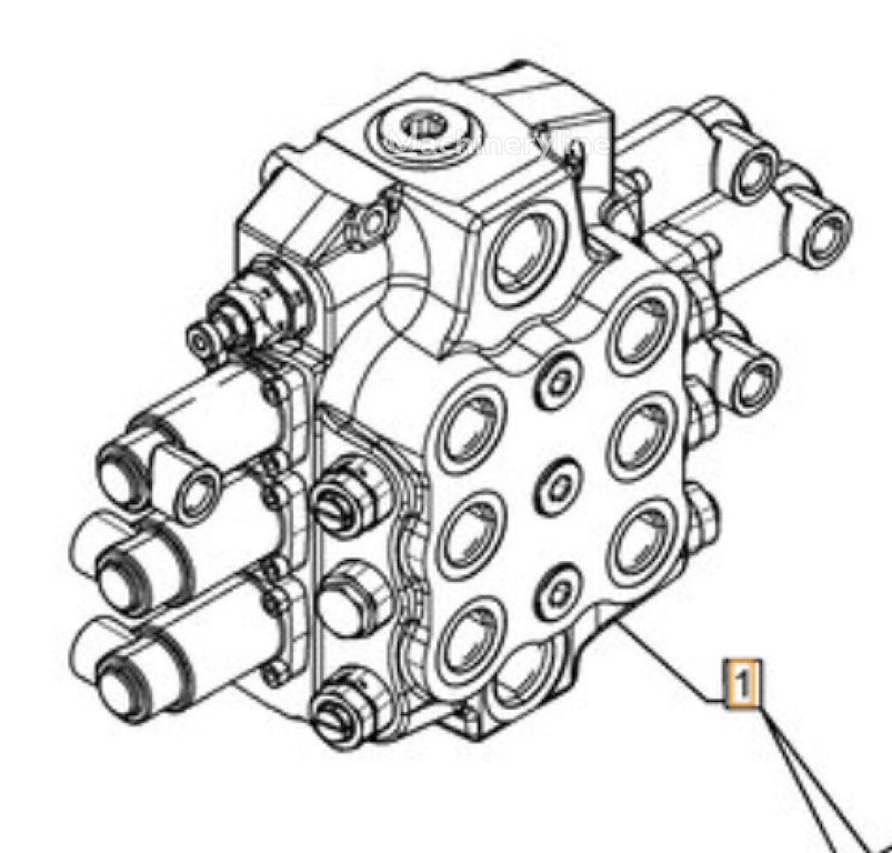 Case 47642502 hidraulični razvodnik za 121F 21F građevinske mašine