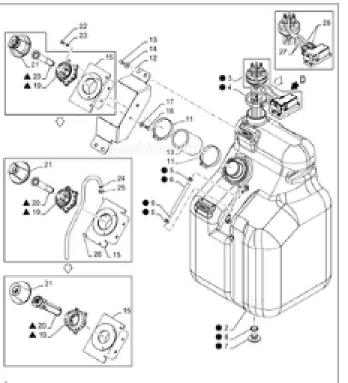 Case KLH13281 za CX160D CX210D građevinske mašine