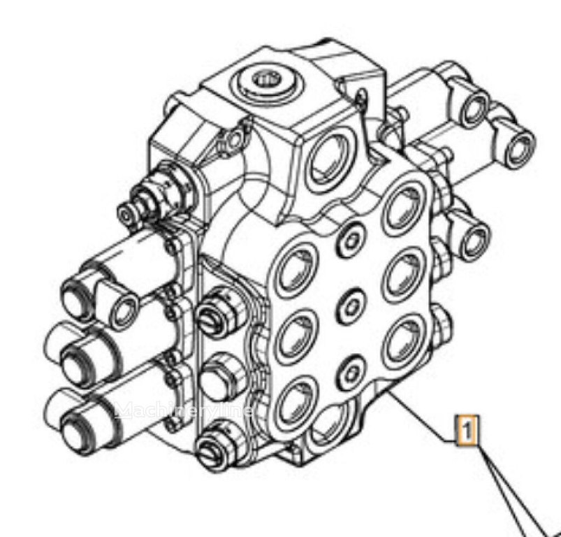 Case 47576885 hidraulični razvodnik za W50C građevinske mašine