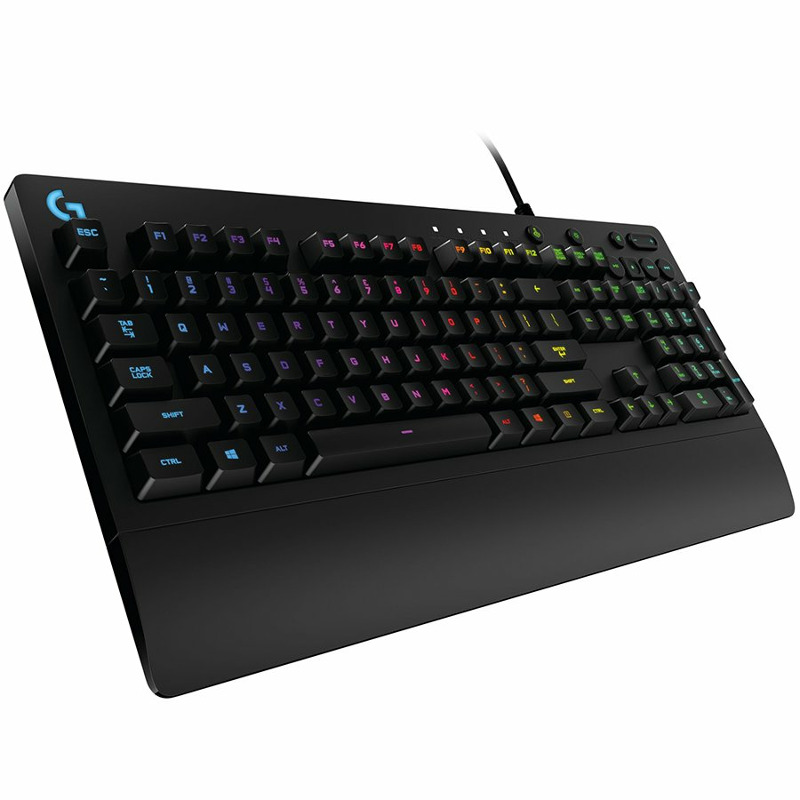LOGITECH G213 Prodigy Corded RGB Gaming Keyboard – BLACK – US INT’L –