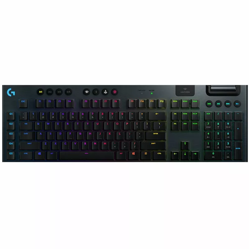 LOGITECH G915 LIGHTSPEED Wireless Mechanical Gaming Keyboard – CARBON – US INT’L –