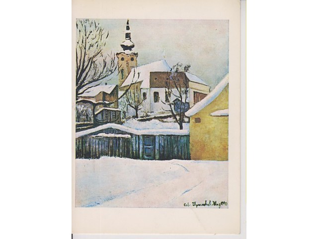 SAVA ŠUMANOVIĆ `ŠIDSKA CRKVA` (ulje) 1940 - odličnO