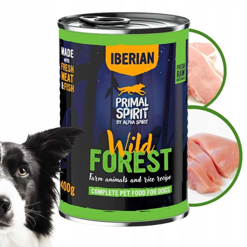 Alpha Spirit Primal Spirit konzerva za pse - Wild forest 400g