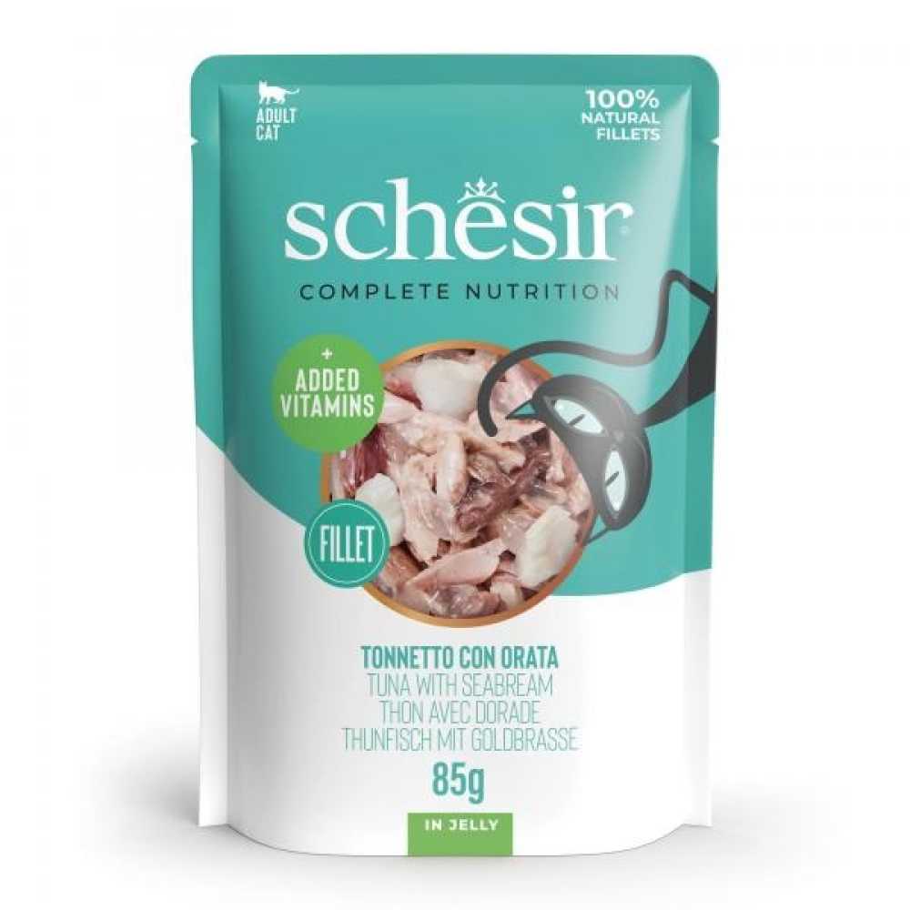 Schesir Complete&Balanced kesica za mačke - Tuna i orada u želeu 85g