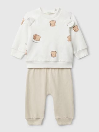 Benetton komplet duks i pantalone za bebe