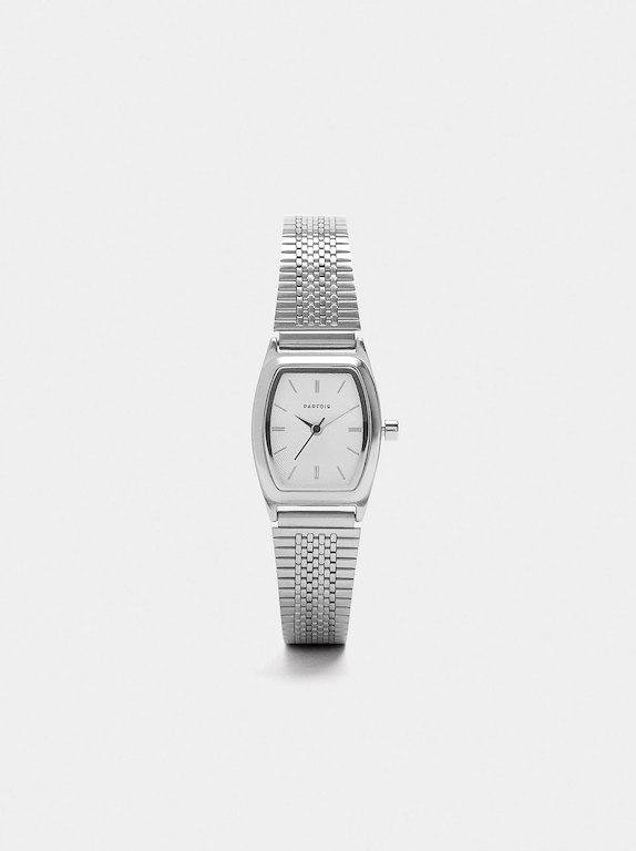 SQUARE WATCH WITH A STAINLESS STEEL BRACELET