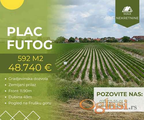 Plac sa gradjevinskom dozvolom u Futogu!