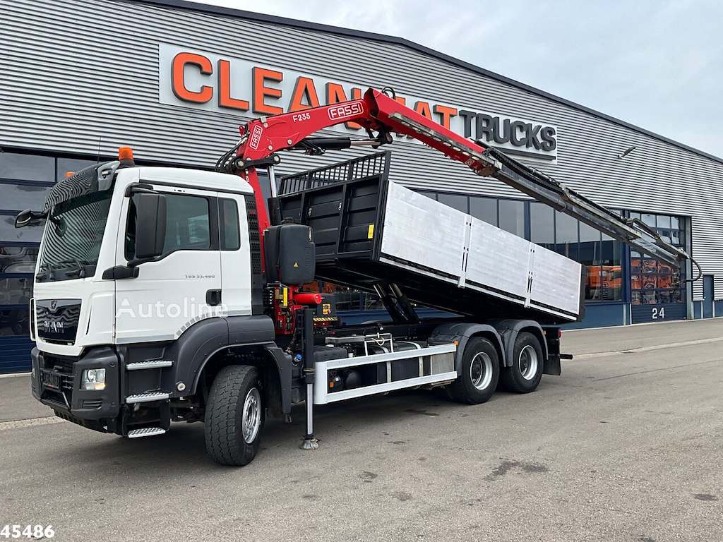 MAN TGS 33.460 6x4 Euro 6 Fassi 23 Tonmeter laadkraan Just 137.258 K kiper