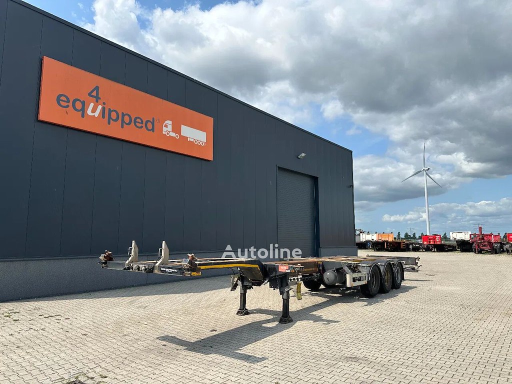 Pacton FLEX XL 45FT HC multi (2x extendable), liftaxle, SAF + DRUM, NL- poluprikolica za prevoz kontejnera