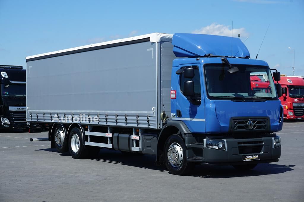 Renault D 320 / EURO 6 / FIRANKA / 21 PALET / ŁAD. 16 390 KG kamion sa klizna zavesa cerada