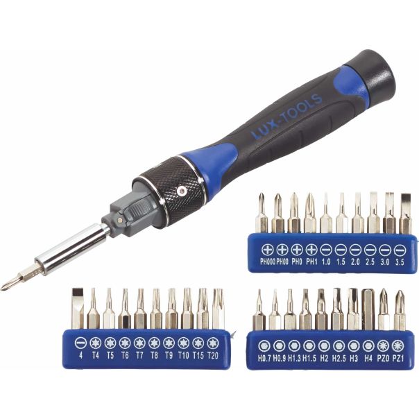 LUX TOOLS Precizni odvijač sa setom nastavaka 399101