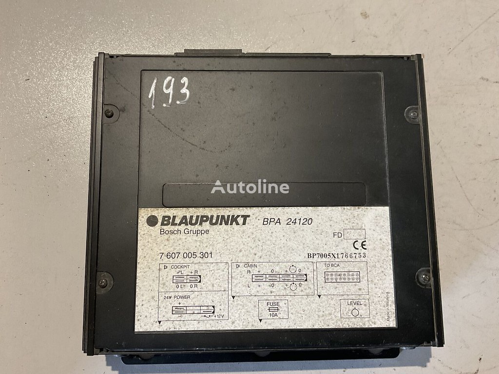 Bosch Audio Amplifier 24V 7607005301 upravljačka jedinica za Setra autobusa