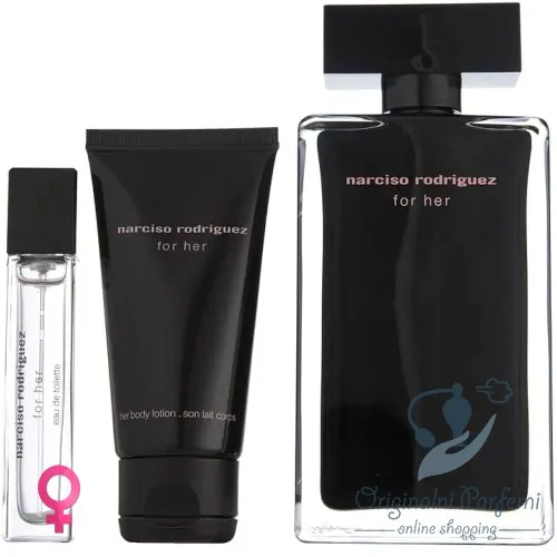 Narciso Rodriguez For Her Eau de Toilette Set 100ml+10ml+50ml
