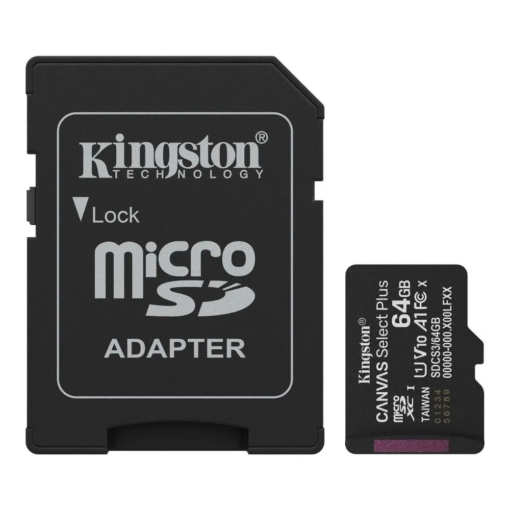 KINGSTON Canvas Select Plus 64GB microSD +adapter